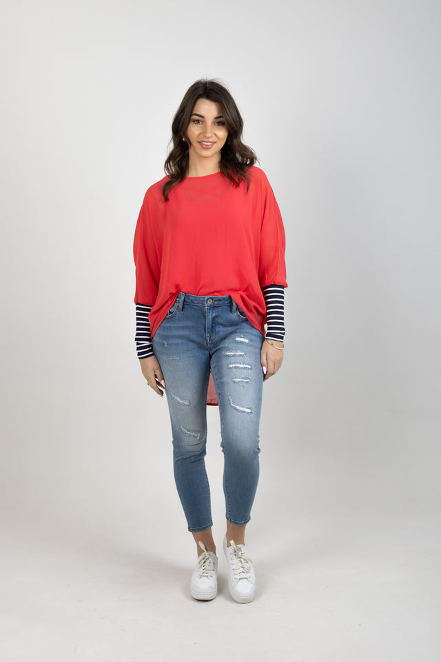 LUCY TOP CORAL – Blank Space The Store