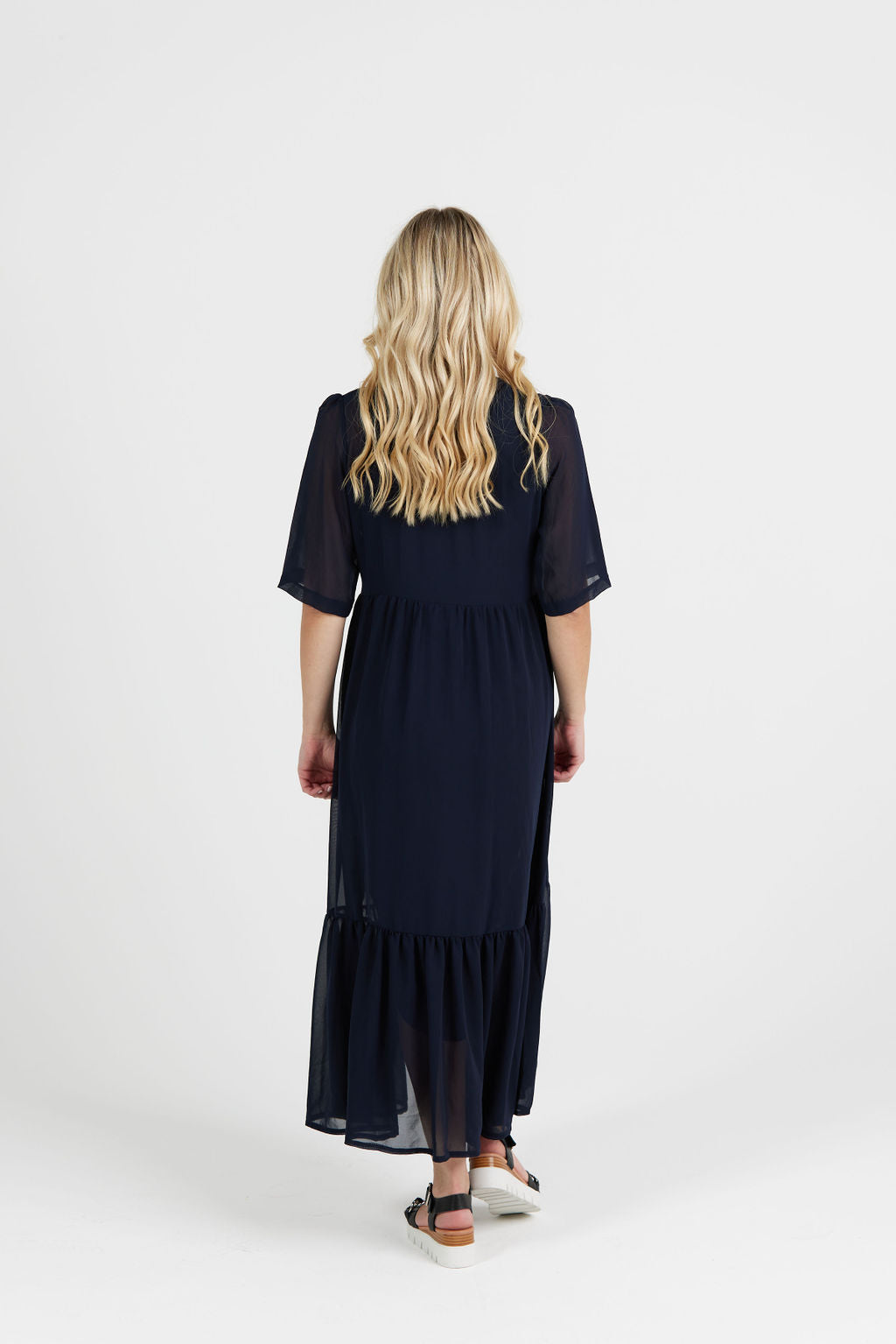RUBY DRESS - BLUE NOIR – BLANK SPACE.