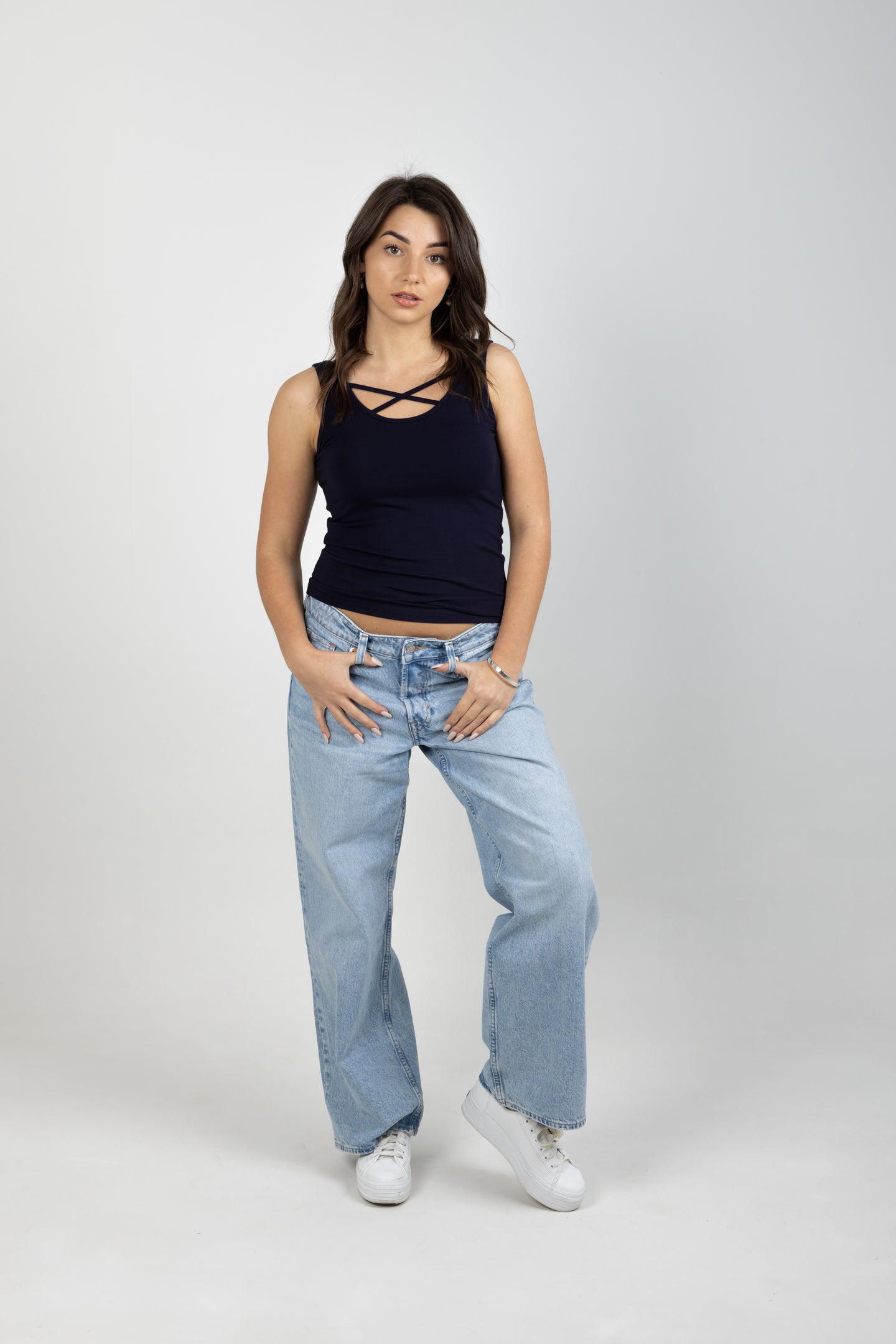 ARIANA TANK BLUE NOIR – Blank Space The Store