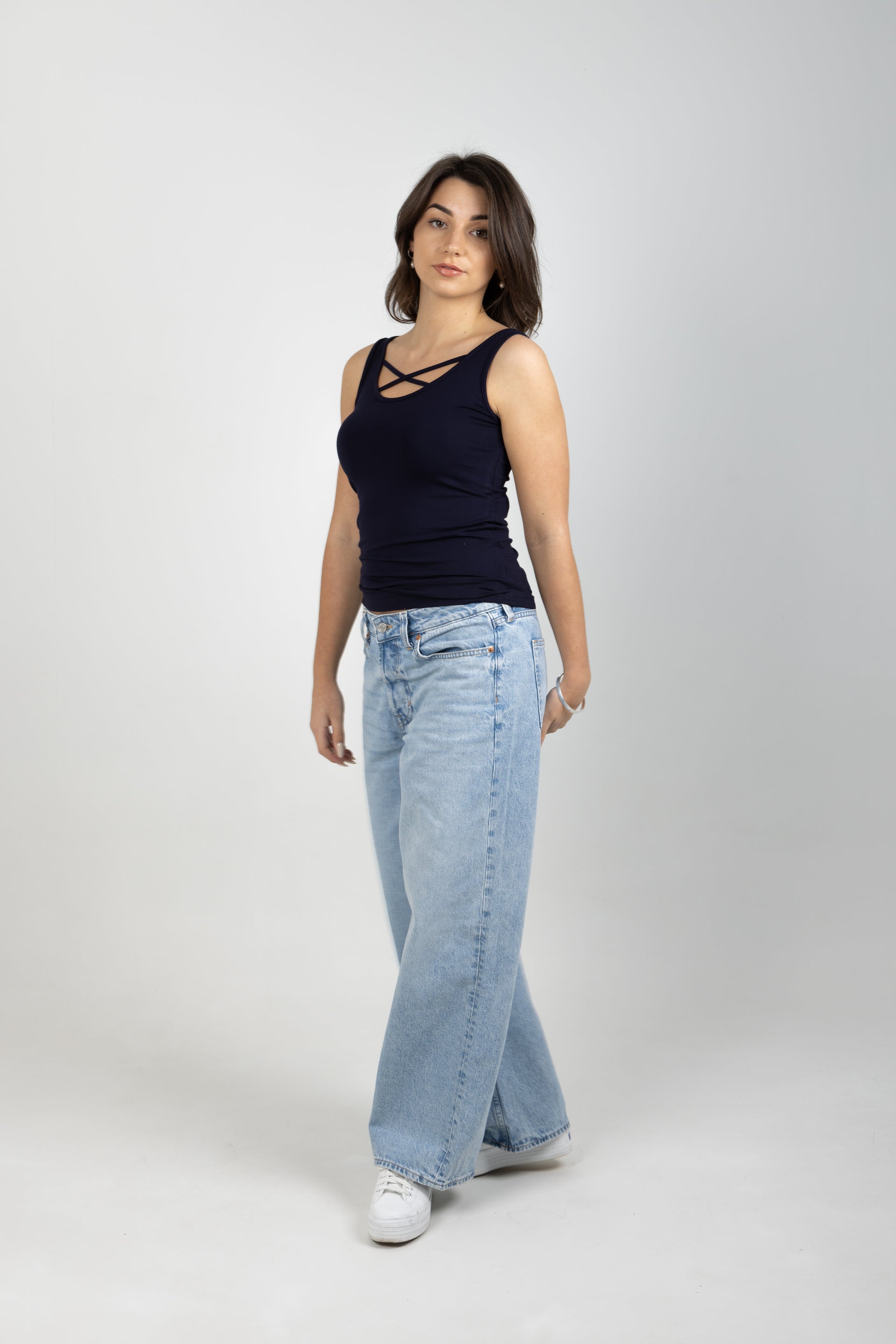 ARIANA TANK BLUE NOIR – Blank Space The Store