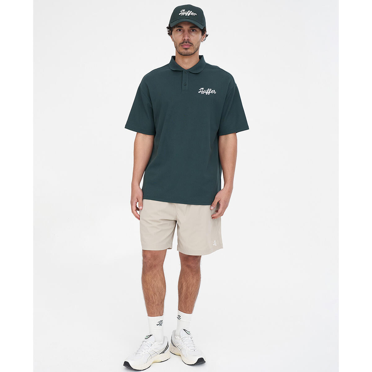 MENS PAR SS POLO YOUR CADDIE GOLD GREEN – Blank Space